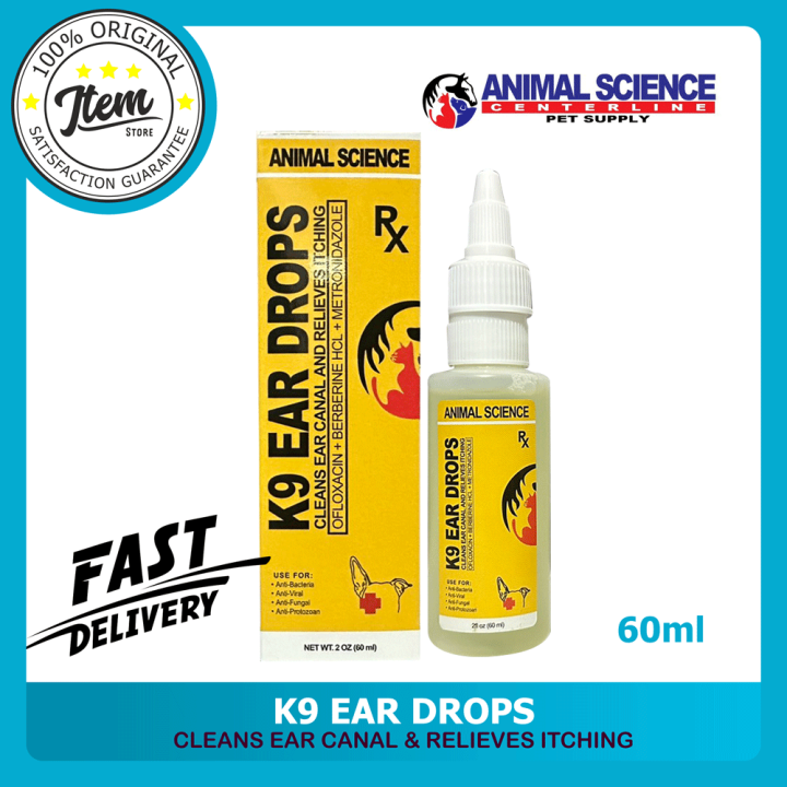 Animal Science K9 Ear Drops For Cats and Dogs 60ml | Lazada PH
