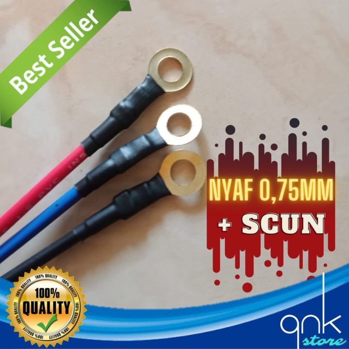 Kabel Grounding NYAF 0.75mm Plus 2 Scun Kabel Negatif Kabel Massa Motor ...