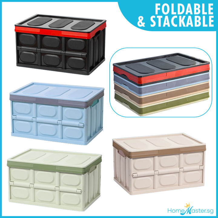 [SG Ready Stock] Foldable Car/Wardrobe Storage Box Space Saving ...
