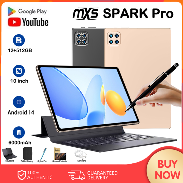 MXS Tab SPARK Pro Android 5G/Wi-Fi Tablet 12GB+512GB 10.1" Screen ...