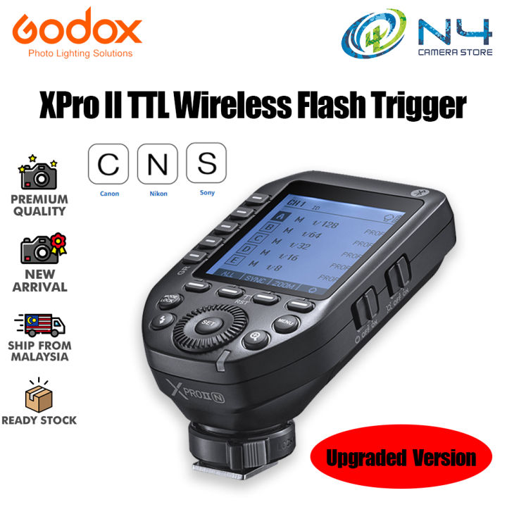 GODOX Xpro II XPro Wireless Trigger For Canon / Nikon / Sony / Fujiflim ...