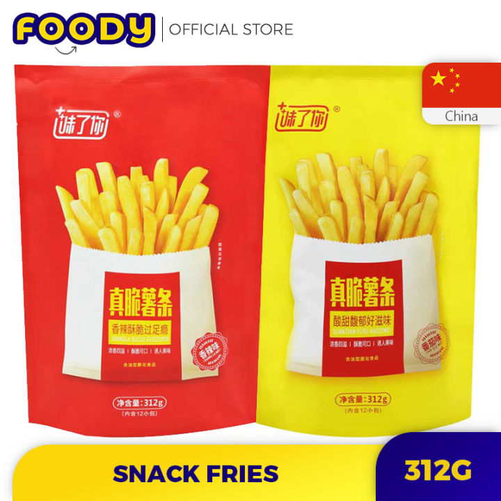 China Wei Le Ni Snack Fries Spicy Flavor / Tomato Flavor 312g 中国 味了你 ...