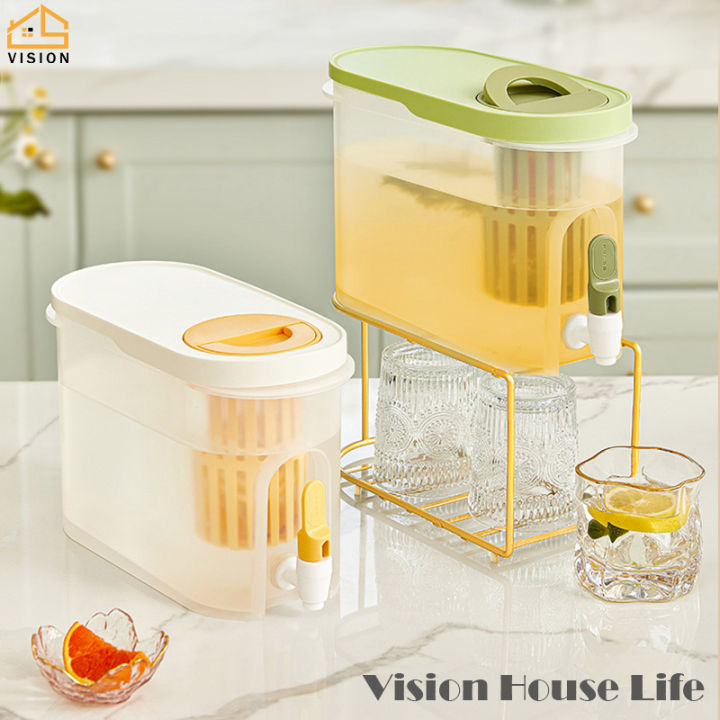 Vision 3.9L Refrigerator Cold Water Kettle with Faucet Large Capacity ...