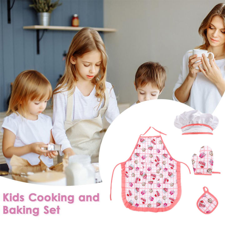 Baking Toys Children Play House Set Kids Cooking and Baking Set Apron ...