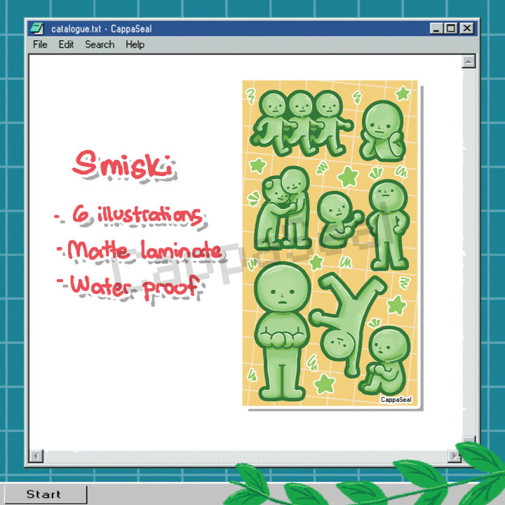 Smiski Sticker Sheets || Matte Sticker Sheets for Journaling | Lazada PH