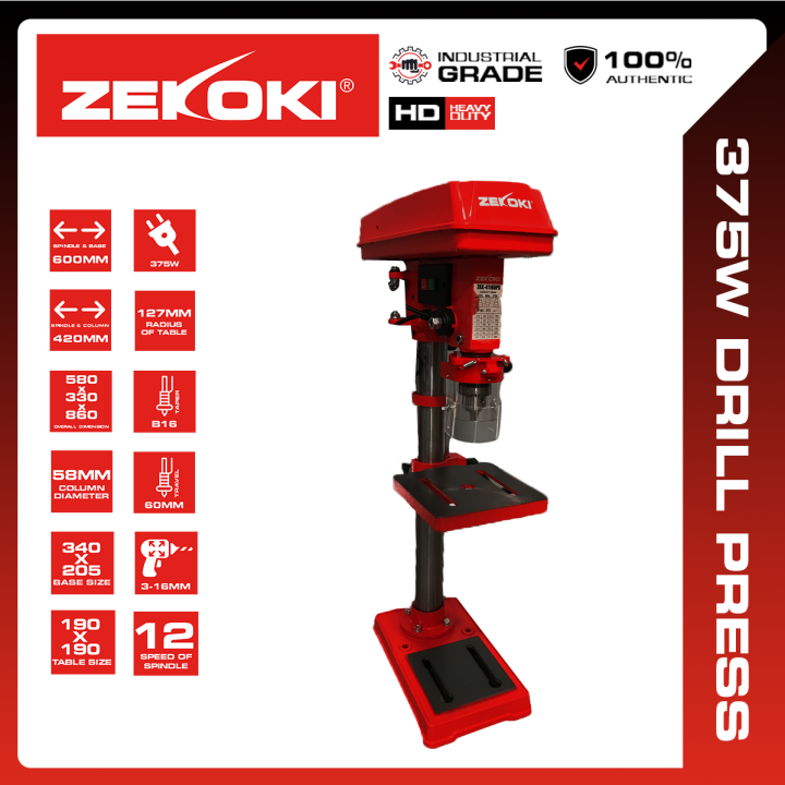 Zekoki 375W Drill Press ZKK-4116DPX | Lazada PH