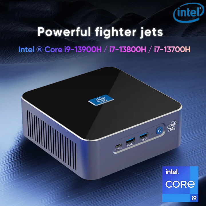 i9 13900H i7 13800H 13th Gen Intel Gaming Mini PC 2DDR5 2xPCIe 2x2.5G ...