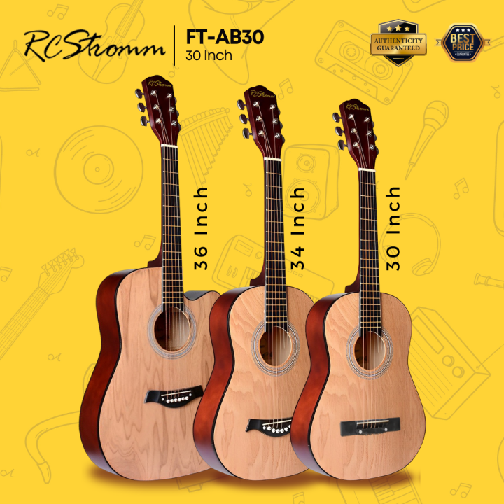 ZETA Series 30 inch Beginner Acoustic Guitar (with Truss Rod) - FT-AB30 ...