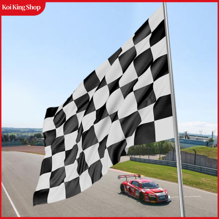 3ft*5ft F1 Racing Flag Classic Black White Checkered Racing Flag ...