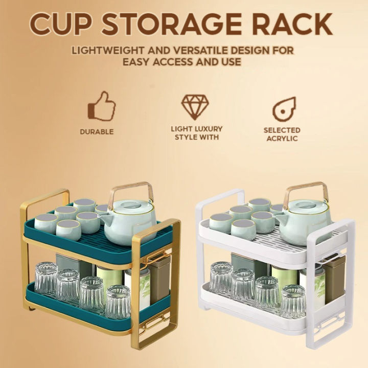 wOAtiIzs Premium Cup Holder Rack – Space-Saving and Sturdy Design for ...