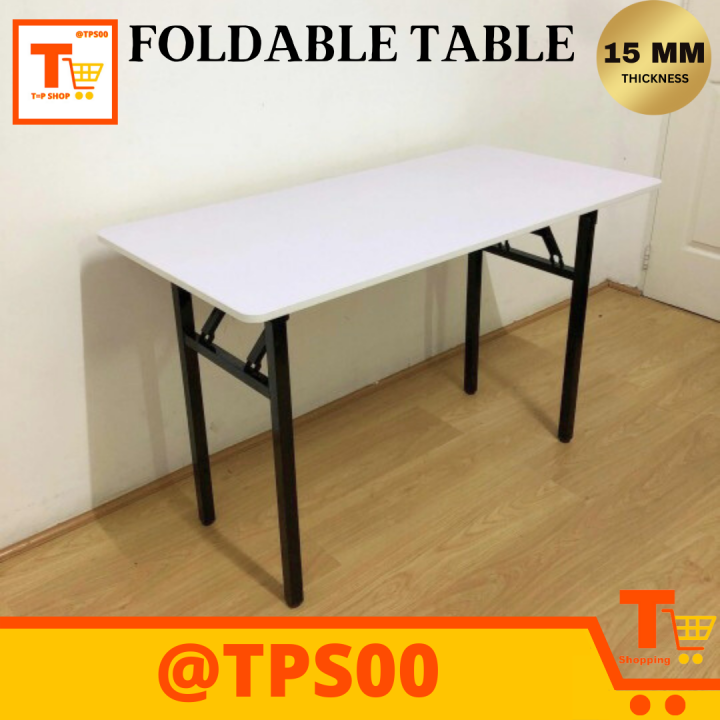 FOLDABLE TABLE - DINING TABLE / OFFICE TABLE / STUDY TABLE (PLAIN WHITE ...