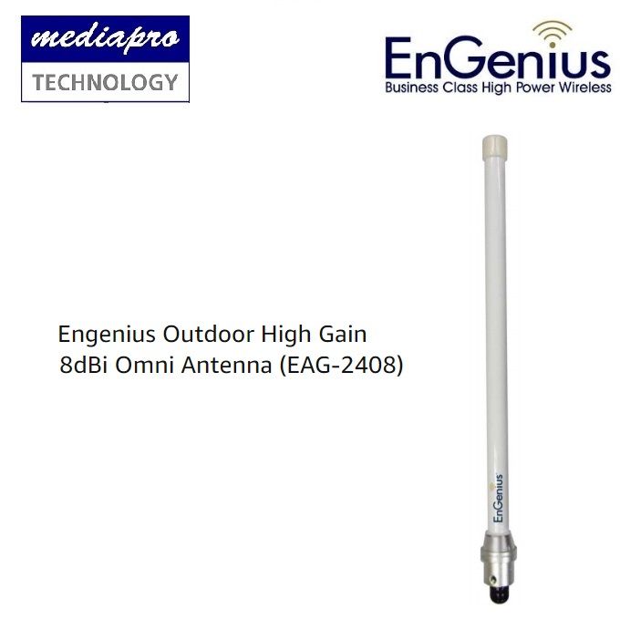 ENGENIUS EAG-2408 8dBi Indoor/Outdoor Omni Directional Antenna | Lazada ...