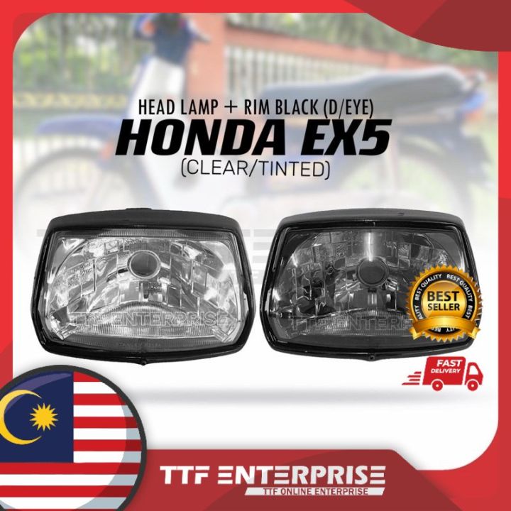 HONDA EX5 HEAD LAMP + RIM BLACK - D/EYE (TINTED/CLEAR) EX5 DREAM EX5 ...