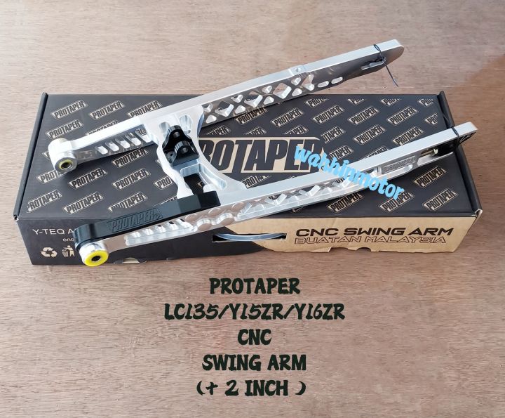 [ PROTAPER ] CNC ARM FORGED SWING ARM LC135 Y15ZR Y16ZR + 2 INCH REAR ...
