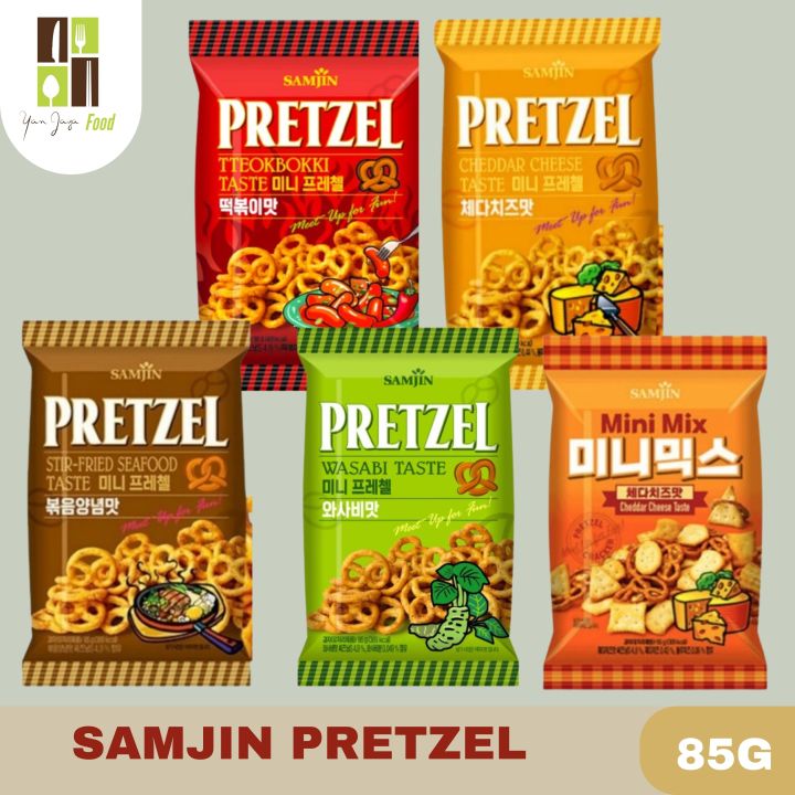 Samjin Pretzel Snack Korea Tteokbokki / Chedar Cheese / Seafood ...