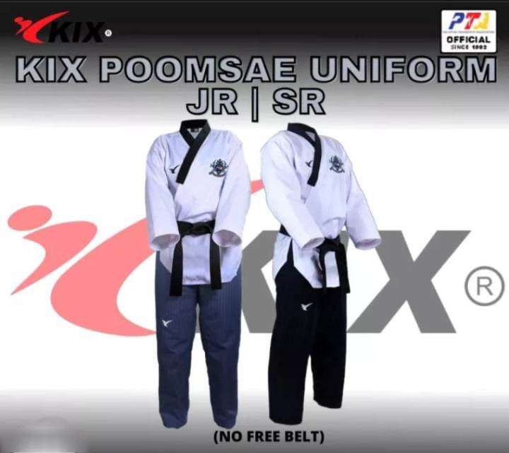 KIX TAEKWONDO POOMSAE UNIFORM / JR AND SR | Lazada PH