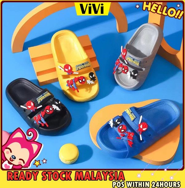 ViVi Cute Cartoon Kids Boy Slippers Selipar Kartun Comel Budak Lelaki ...