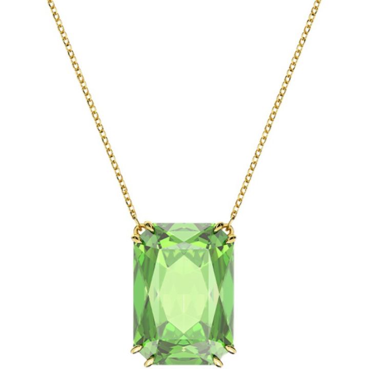 Pendant Millenia 5619491สร้อยคอยาว75ซม. สีเขียวทองทรงแปดเหลี่ยม ...