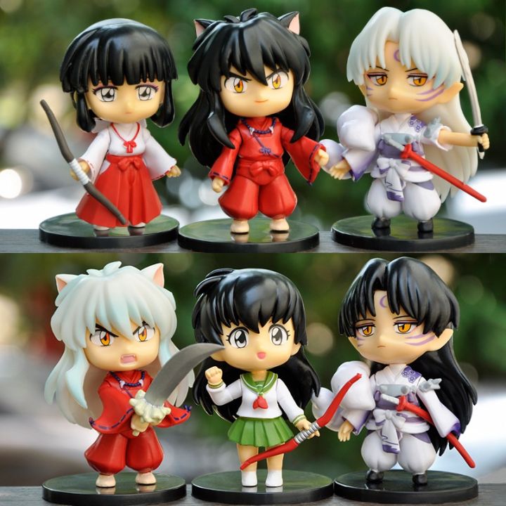 Mô hình nhân vật Inuyasha, Sesshomaru ,Kagome,Kikyo cute chất liệu nhựa ...