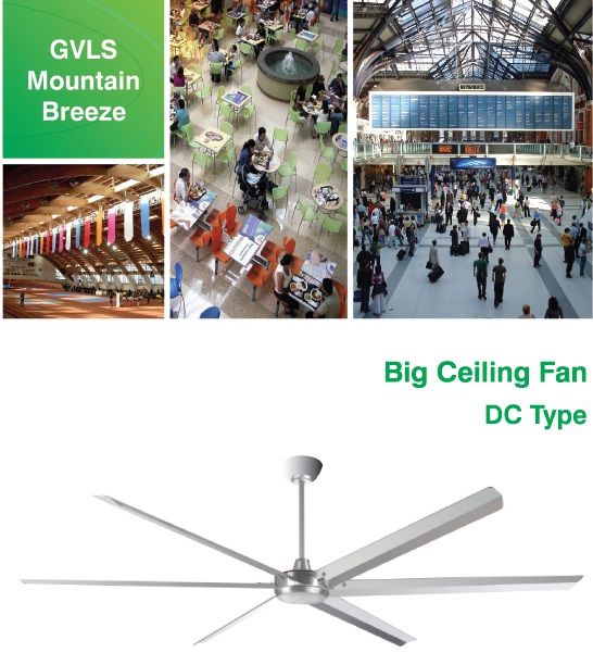 GTG GVLS 100 Mountain Breeze Gigantic DC Ceiling Fan | Lazada