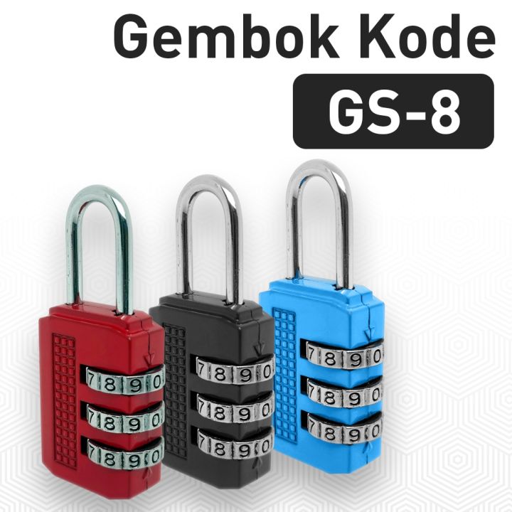 (OMG ) Gembok Angka 3 Digit Gembok Multifungsi / Gembok Pin Gembok Tas ...