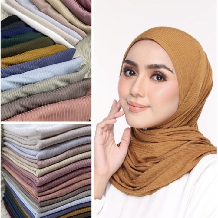 Shawl Jerseyshawl Ribedshawl Cotton Shawl Malas Lazada