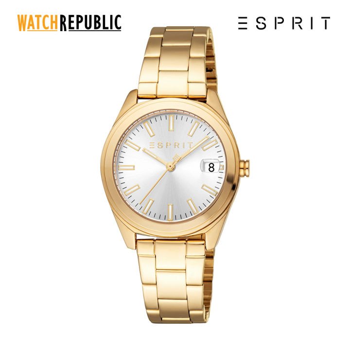Esprit Coast Gold Stainless Steel Analog Watch For Women EES1L346M0045 ...