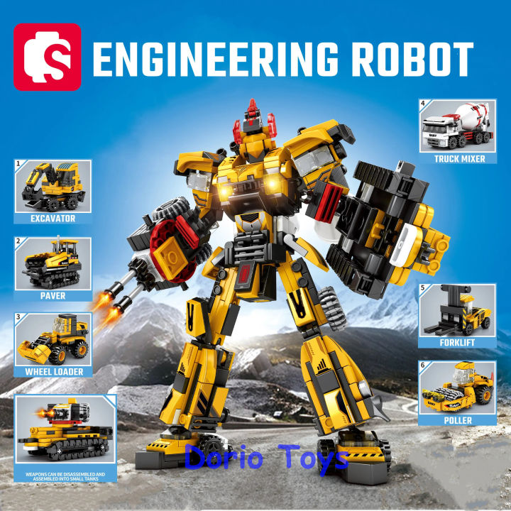 Sembo Block Robot Raksasa Kendaraan Konstruksi - Engineering Robot ...