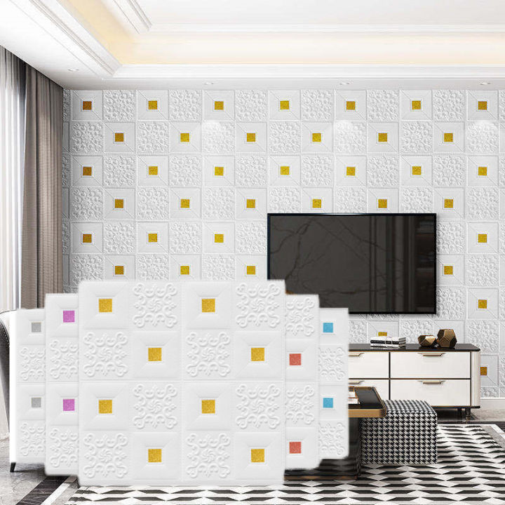3D foam wall stickers 70x70cm self-adhesive ceiling stickers self-glue ...