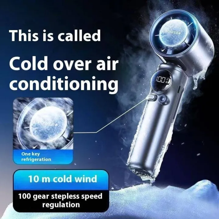 High Speed 100 Level Ice Coating Fan Portable Infinite 4000mAh ...