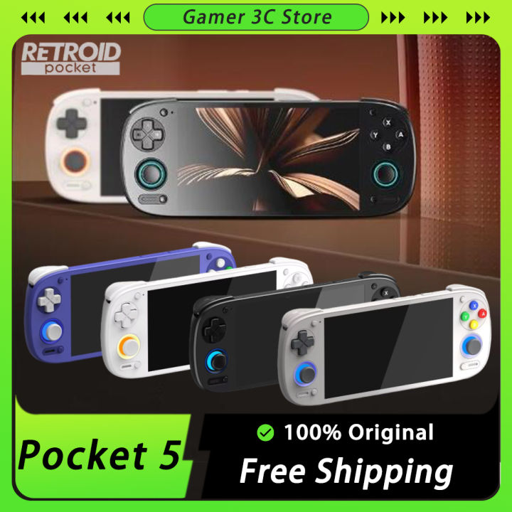 Retroid Pocket 5 Handheld Game Console 5.5 Inch SD865 8+128G RP5 OLED ...