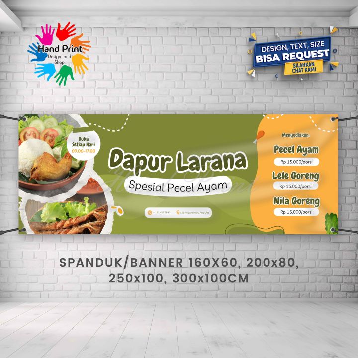 Cetak Spanduk Banner Warung Makan MMT Spanduk Custom 300x100CM | Lazada ... Cetak Spanduk Banner Warung Makan MMT Spanduk Custom 300x100CM | Lazada ...