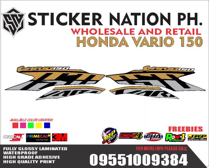 Honda Click Vario 150 Sticker Decals | Lazada PH