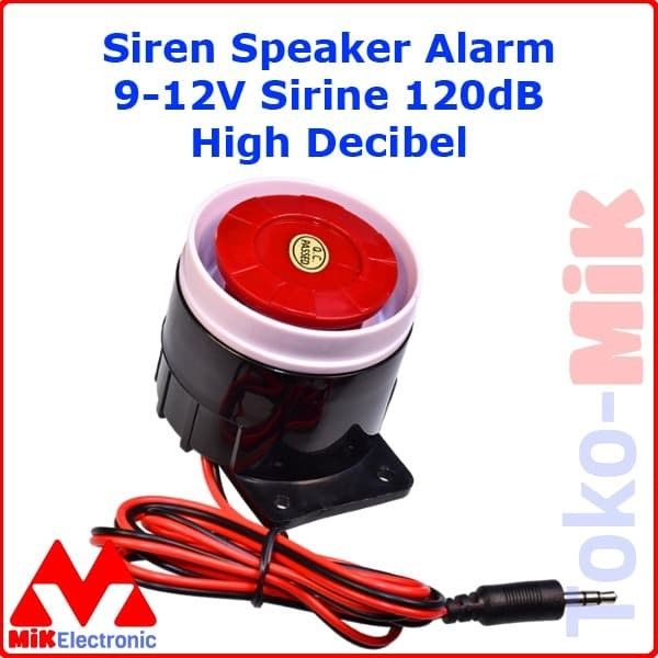 SIREN SPEAKER ALARM 9V-12V SIRINE 120 DB HIGH DECIBEL | Lazada Indonesia