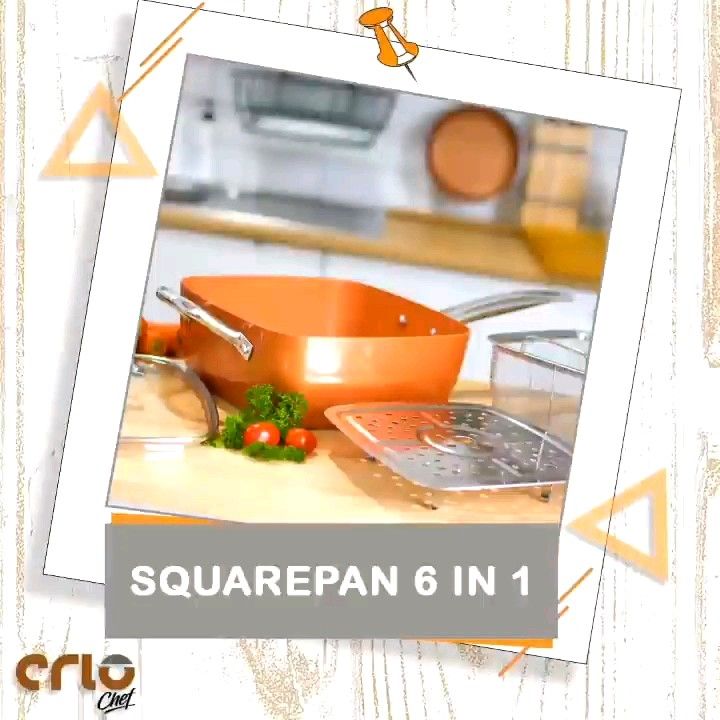 CRIO COPPER SQUAREPAN 6 in 1 | Lazada Indonesia