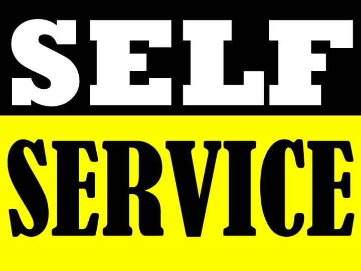 SELF SERVICE WATERPROOF LAMINATED SIGNAGE | Lazada PH