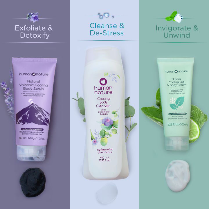 Human Nature Cooling Leg and Body Cream 100ml with Invigorating ...