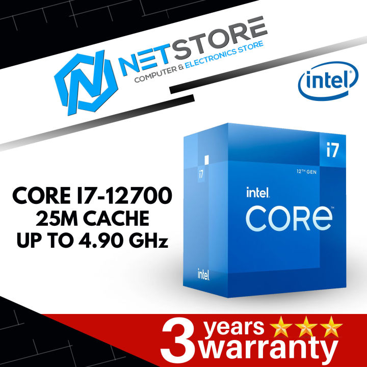 INTEL CORE I7-12700 25M CACHE UP TO 4.90 GHz PROCESSOR - BX8071512700 | Lazada