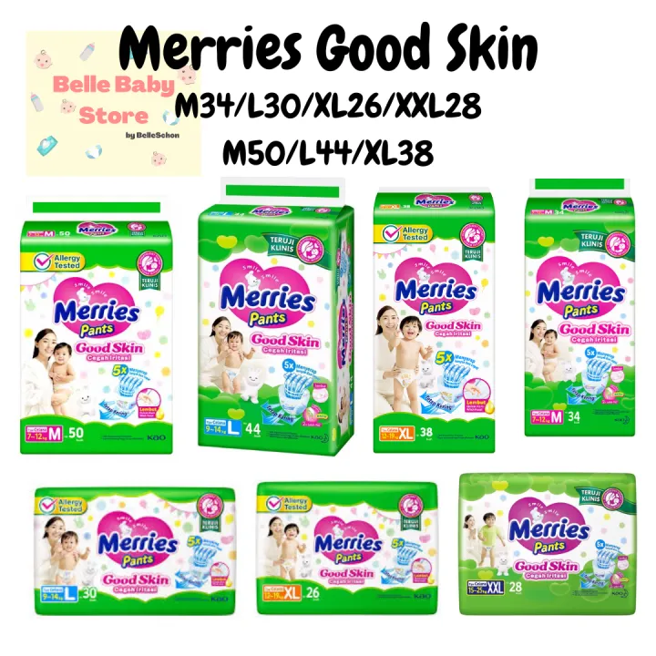 Merries Pants Good Skin M34 / L30 / XL26 / M48 / L42 /XL38 | Belle Baby ...