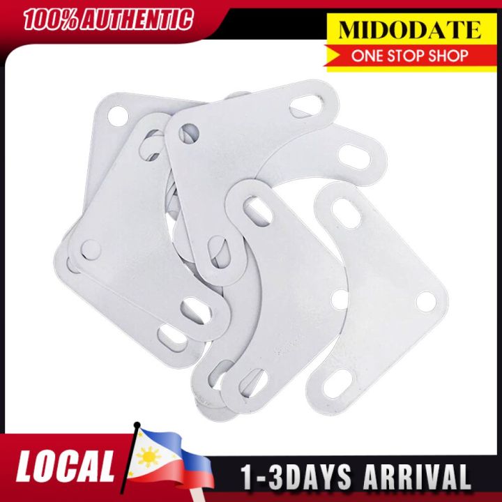 【midodate】20pcs/4pcs Slotted Angle Bar Corner Plate White | Lazada PH