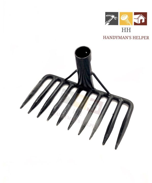 4T 6T 8T 10T 12T HEAVY DUTY LOCAL METAL GARDEN RAKE RAKER CAKAR BESI ...