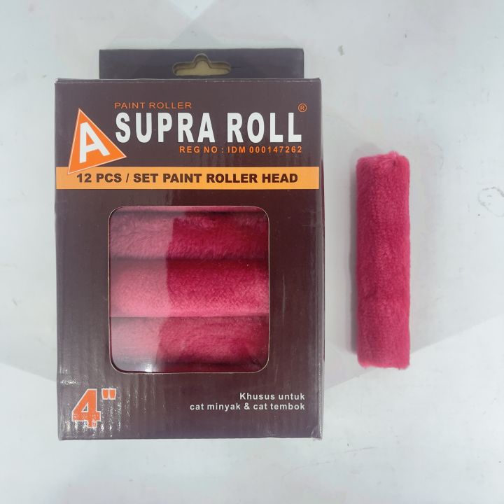 Supra Roll Bulu Kapal Domba Roller Cat Minyak & Cat Tembok 4 Satuan ...