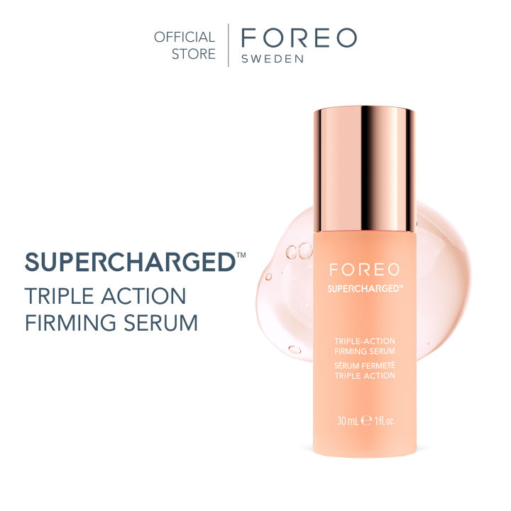 FOREO SUPERCHARGED Triple-Action Firming Serum - Conductive Gel ...