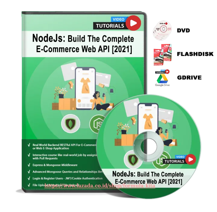 VIDEO TUTORIAL NODEJS BUILD THE COMPLETE E-COMMERCE WEB API | Lazada Indonesia