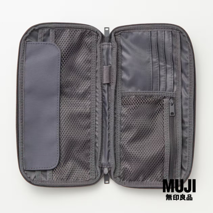 มูจิ เคสกระเป๋าสำหรับใส่หนังสือเดินทาง - MUJI Polyester Passport Case ...