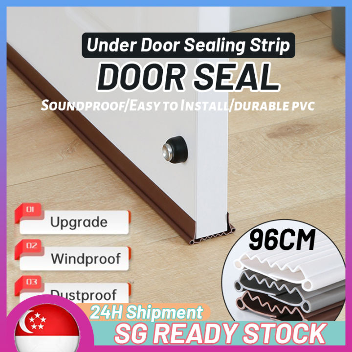 🇸🇬【In stock】UPGRADE 96CM Door Seal corrugated PVC door stop sound ...