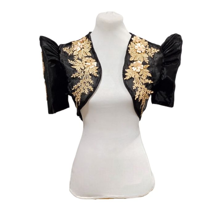 Filipiniana Bolero Crop with Premium lace design | Lazada PH