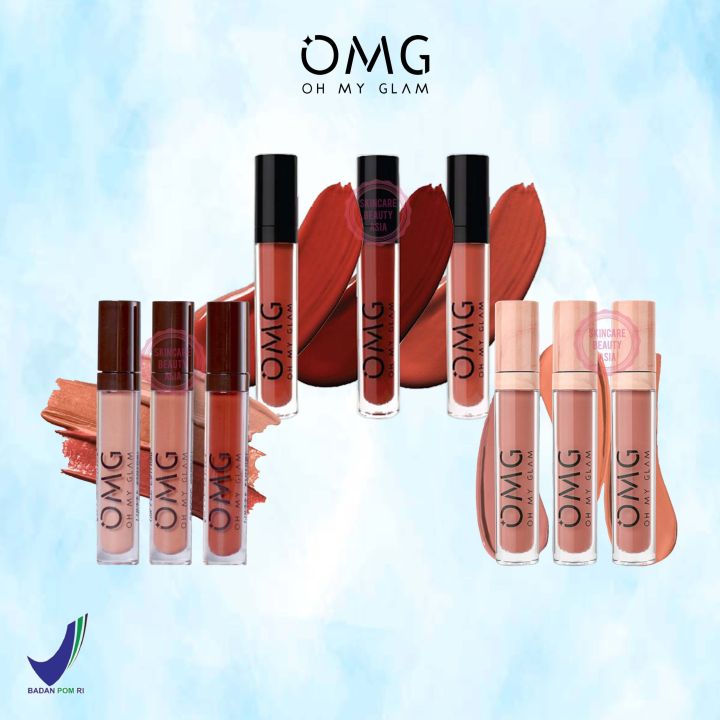OMG OH MY GLAM Matte Kiss Lip Cream 3.5g | Socialite Edition | Lazada ...