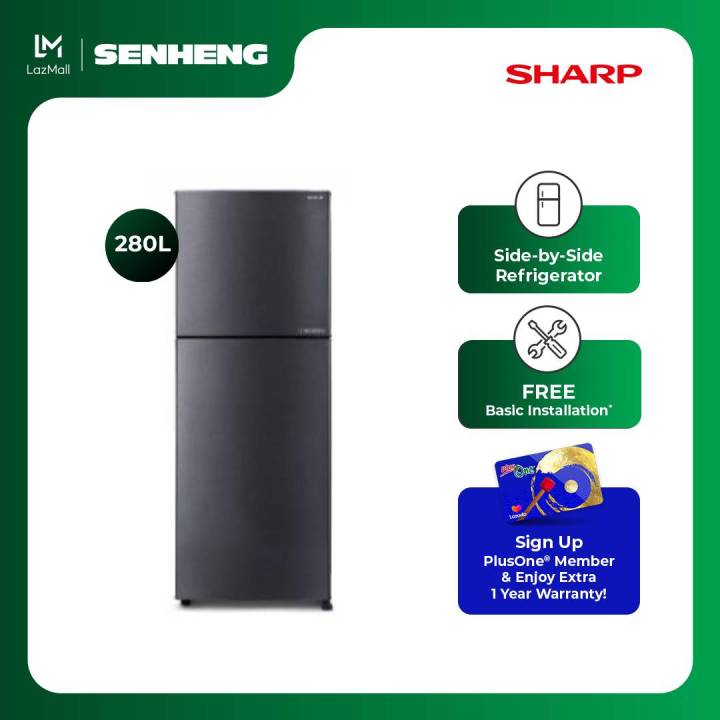 Sharp 280L Folio 2 Door Fridge / Refrigerator Inverter SJ2822MDS (2023 ...