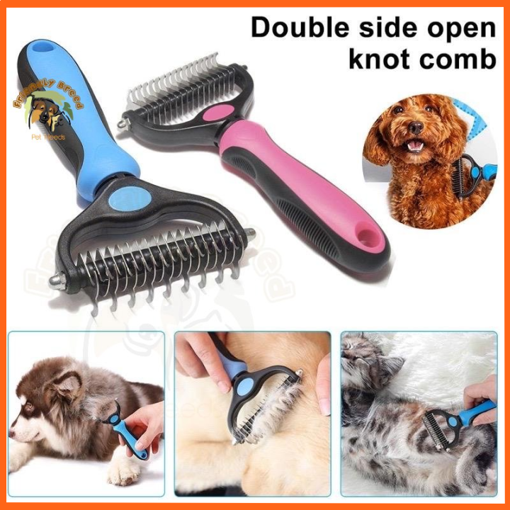 Large Dog Dematting Comb Stainless Steel Deshedding Ifundom Large Dog ...